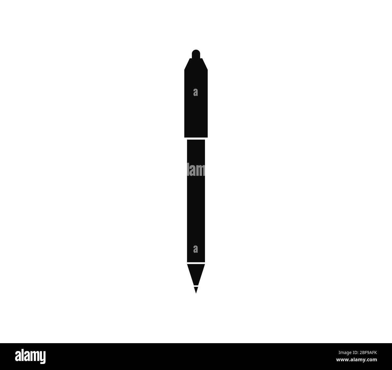 pen icon illustrated in vector on white background Stock Vector Image ...