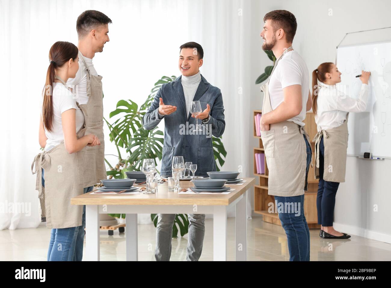 Waiter training hi-res stock photography and images - Alamy
