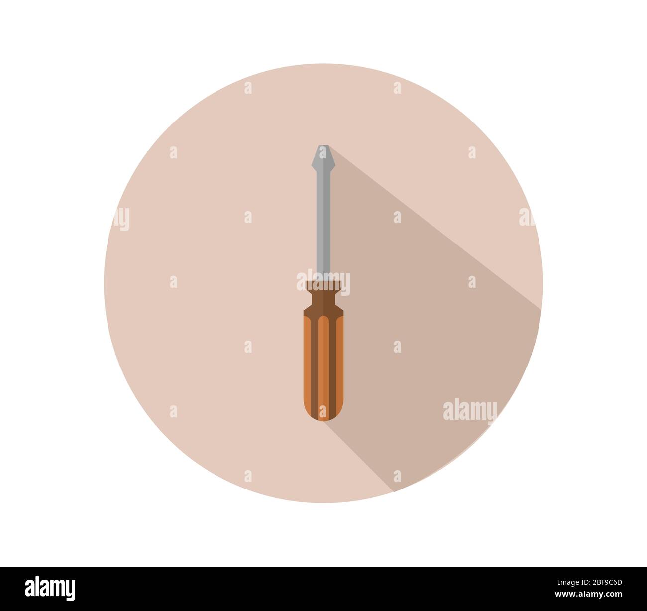 screwdriver icon illustrated in vector on white background Stock Vector ...