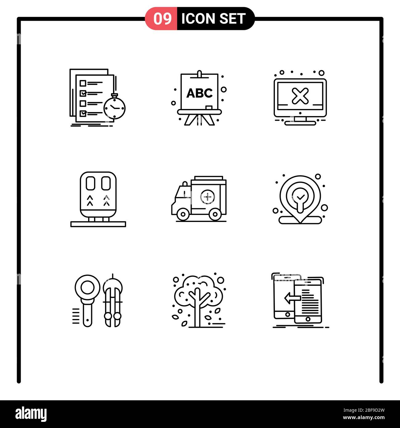 Ambulance Back Stock Vector Images Alamy