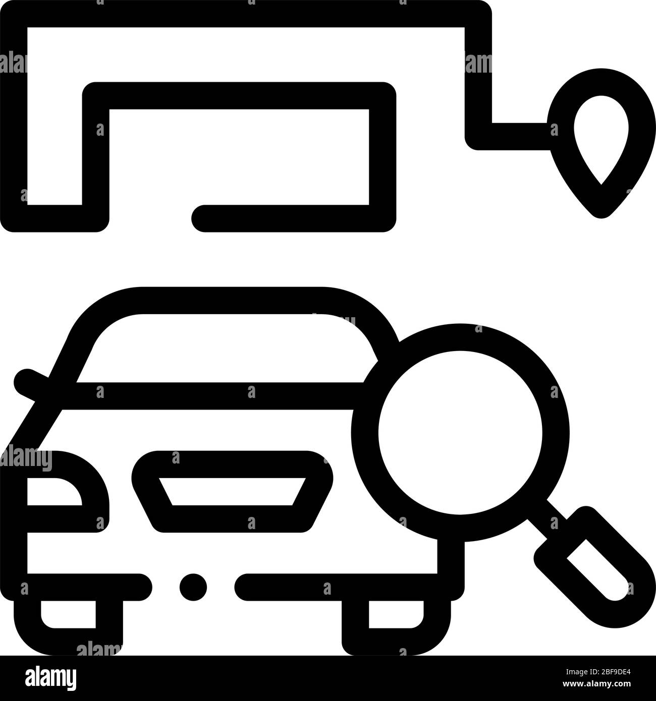 technical study of machine icon vector outline illustration Stock ...