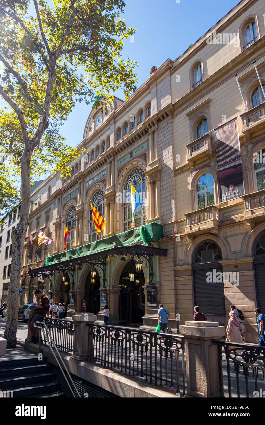 Famous Teatre Del Liceu, opera house in Barcelona Stock Photo - Alamy