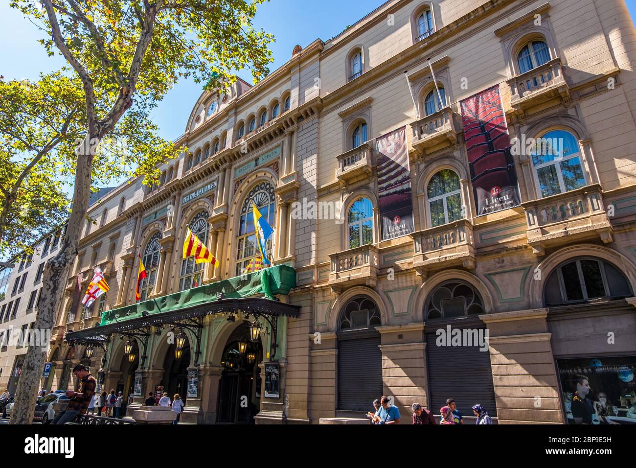 Famous Teatre Del Liceu, opera house in Barcelona Stock Photo - Alamy