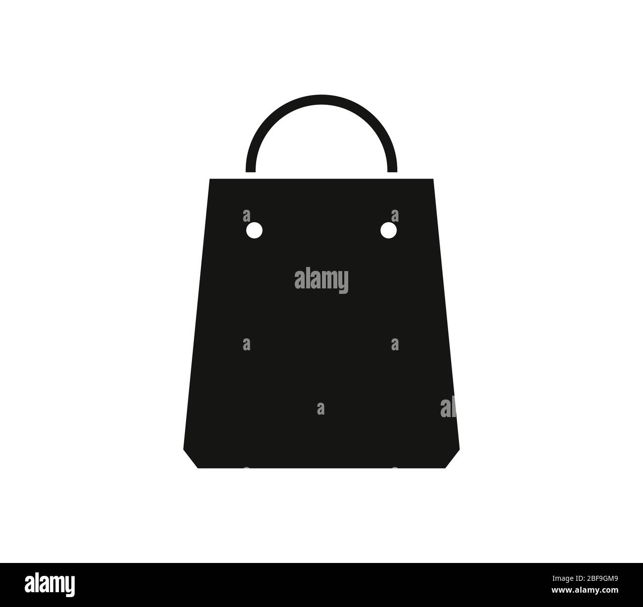 shopping bag icon illustrated in vector on white background Stock ...