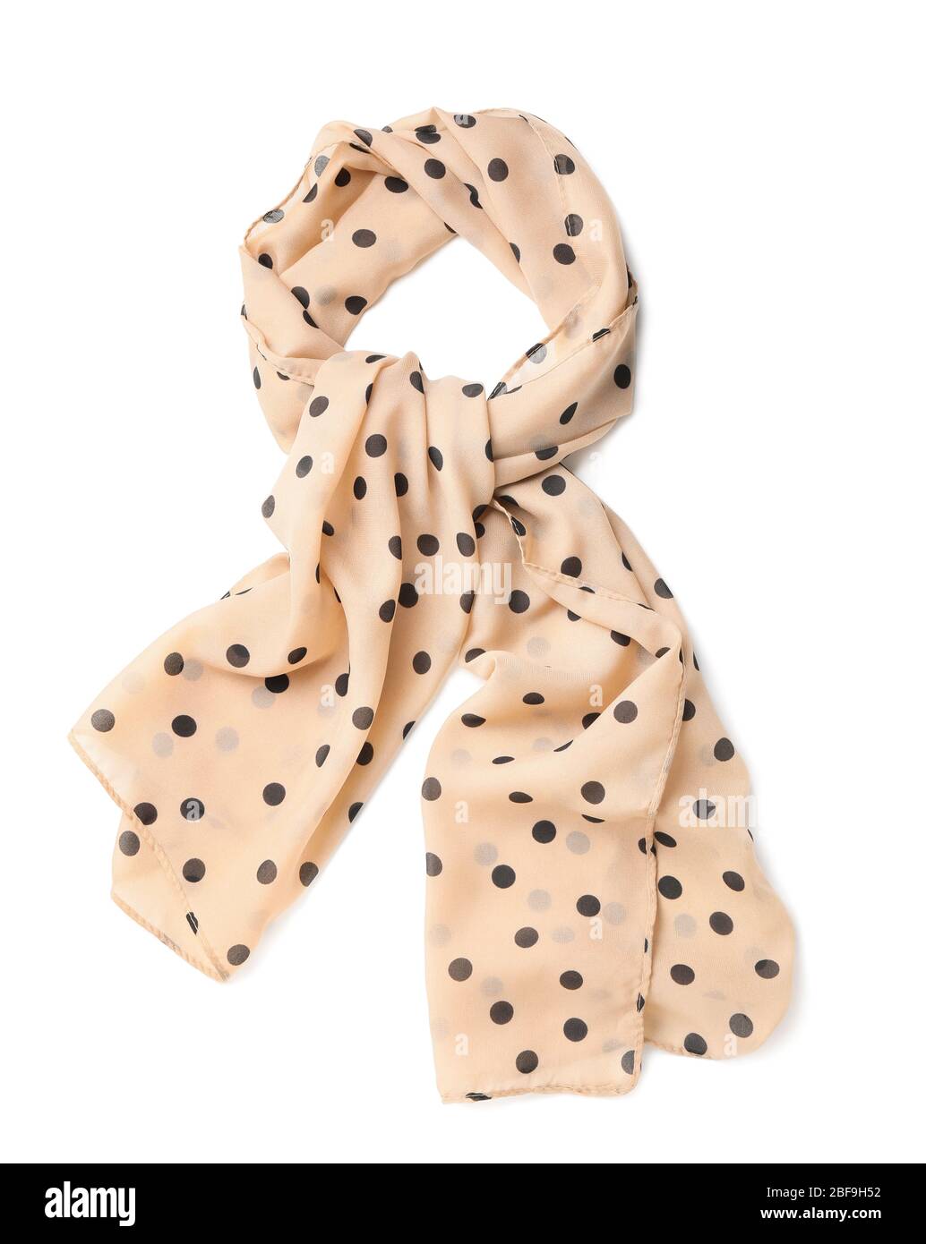 Beautiful scarf on white background Stock Photo - Alamy