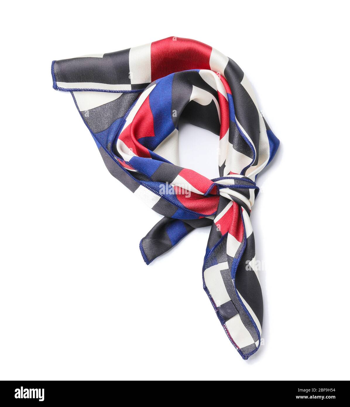 Beautiful scarf on white background Stock Photo - Alamy