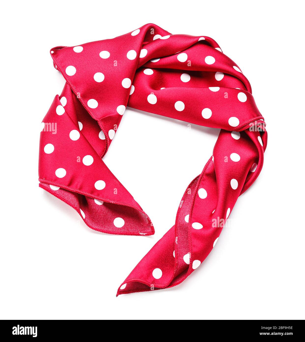 Beautiful scarf on white background Stock Photo - Alamy