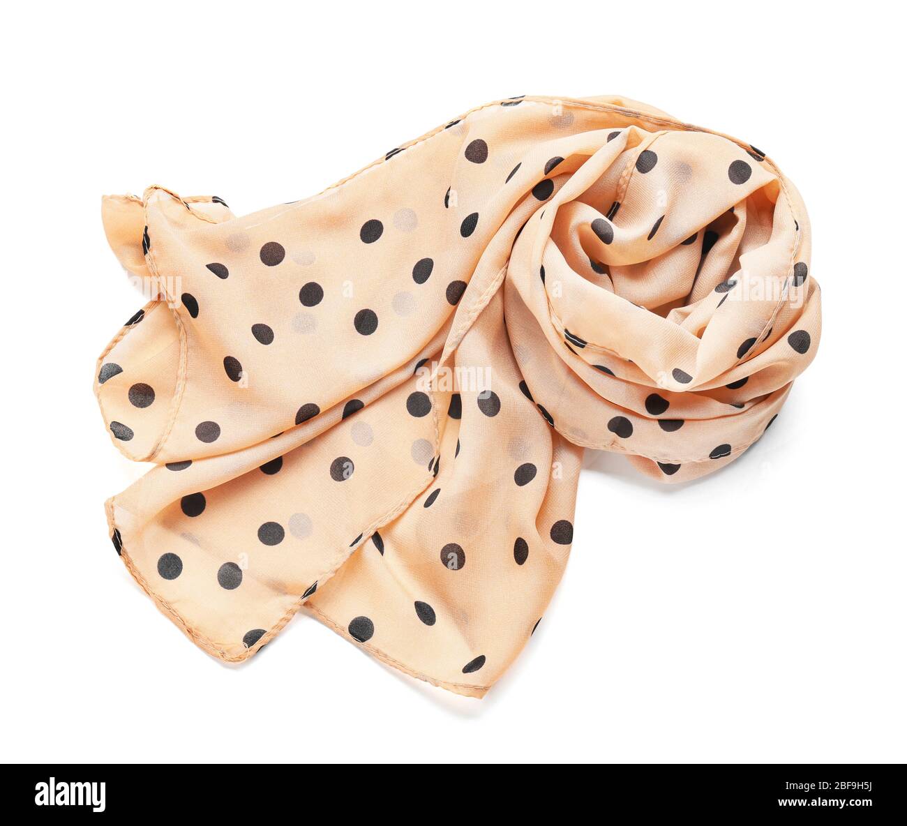 Beautiful scarf on white background Stock Photo - Alamy