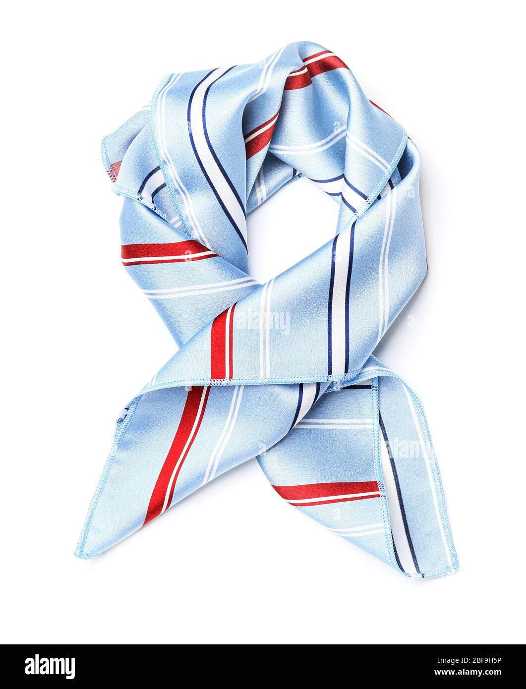 Beautiful scarf on white background Stock Photo - Alamy