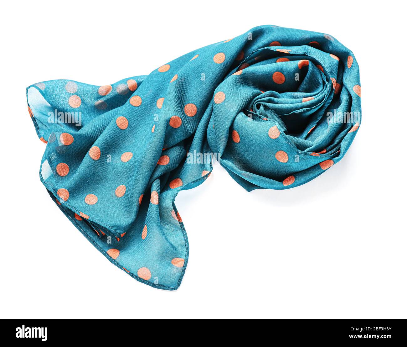 Beautiful scarf on white background Stock Photo - Alamy
