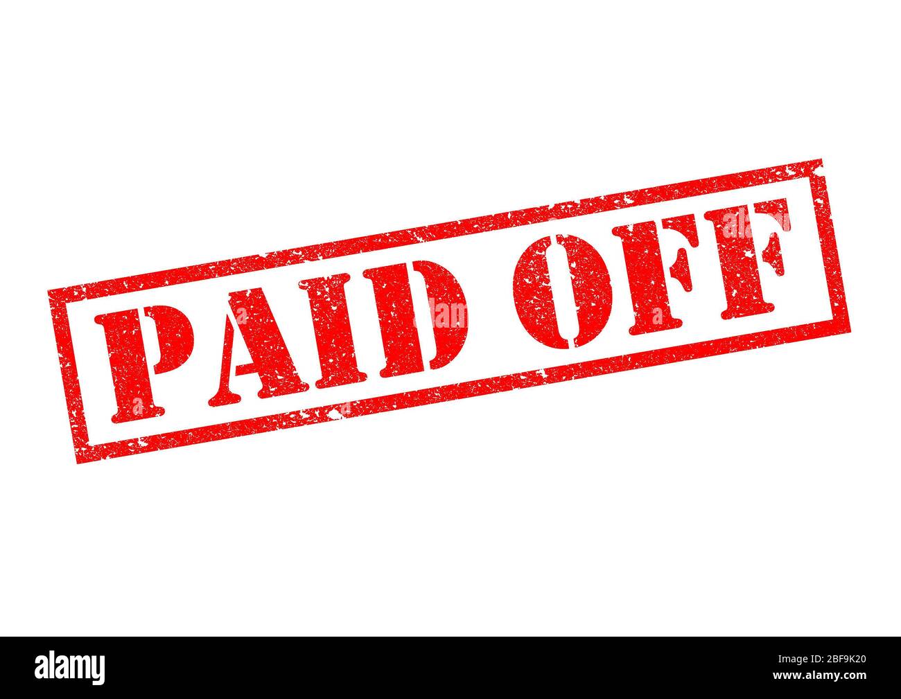 Paid off debts Cut Out Stock Images & Pictures - Alamy