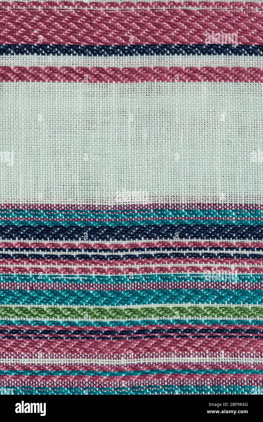 Closeup detail of multi color fabric texture samples Stock Photo - Alamy