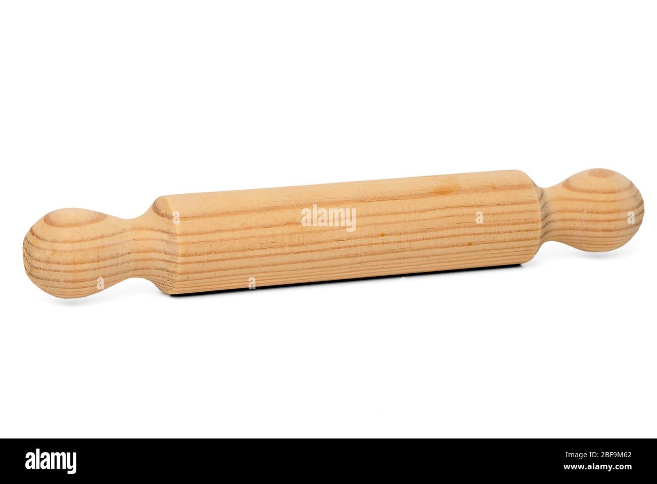 Rolling pin isolated on white background Stock Photo - Alamy