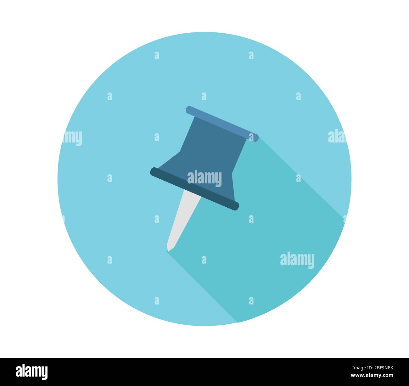 thumbtack icon illustrated in vector on white background Stock Vector ...
