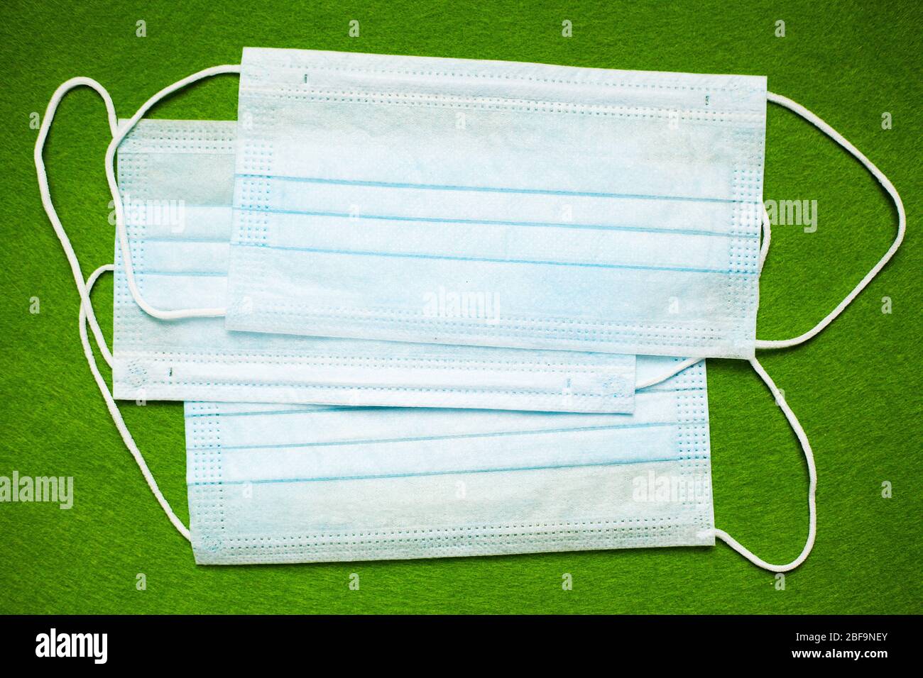 Typical mask for covering mouth and nose for protection against virus ...