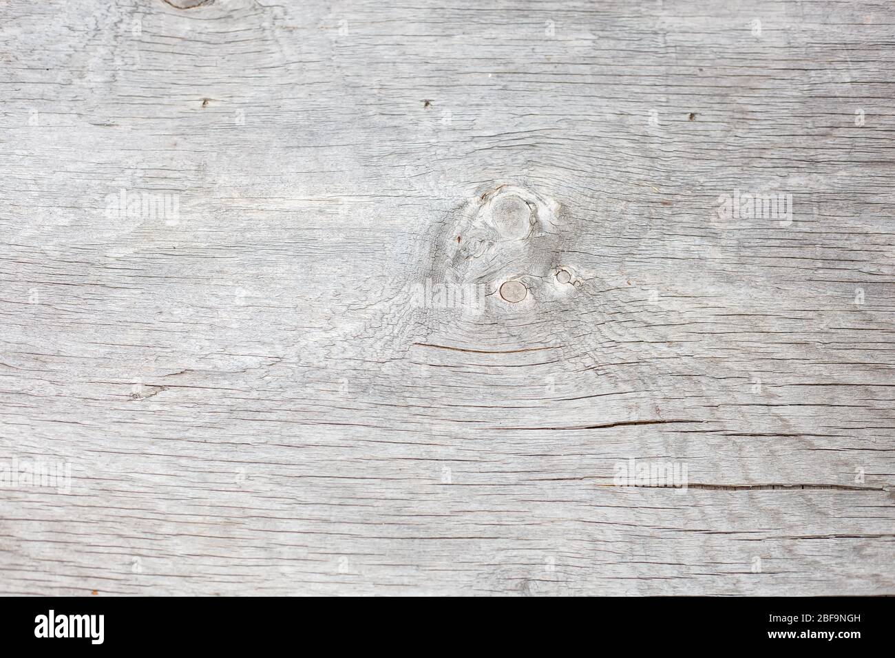 Empty wooden painted grey gray table surface, light colored wood ...