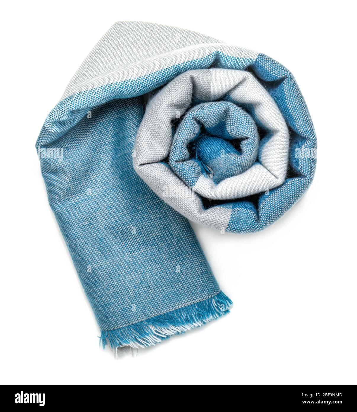 Beautiful scarf on white background Stock Photo - Alamy