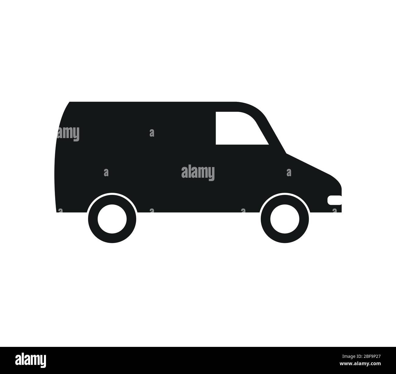 van icon illustrated in vector on white background Stock Vector Image ...