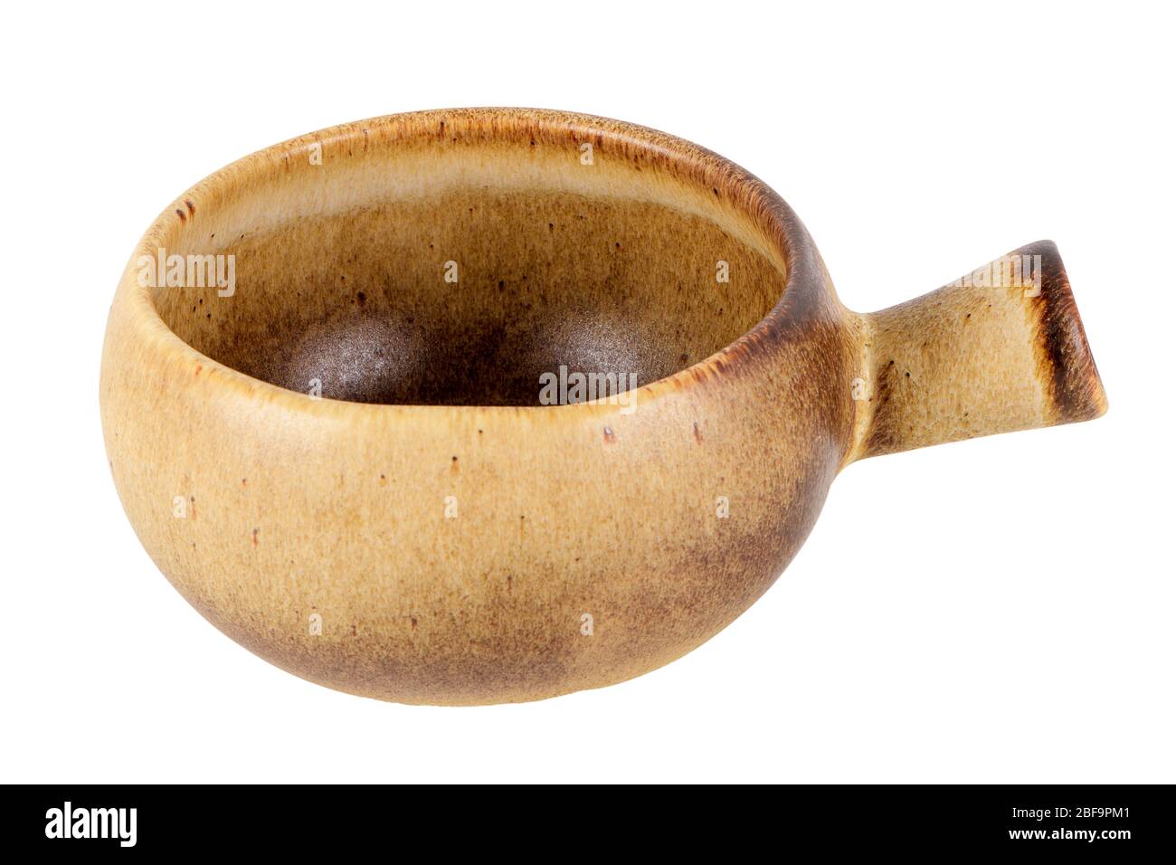 Rustic clay pot isolated on white background Stock Photo - Alamy