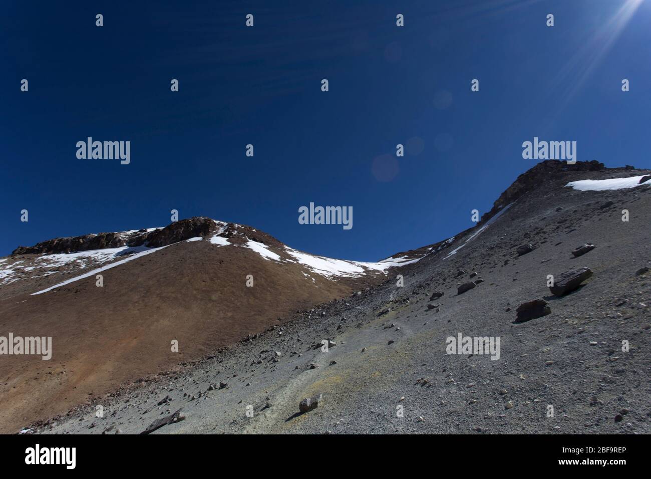 Going to the top of Toco volcano in Chile Stock Photo - Alamy