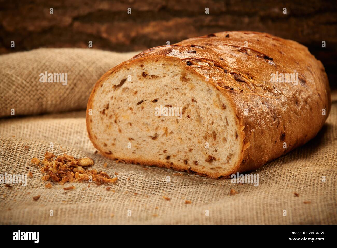traditional fresh German Bread with dry onions Stock Photo - Alamy
