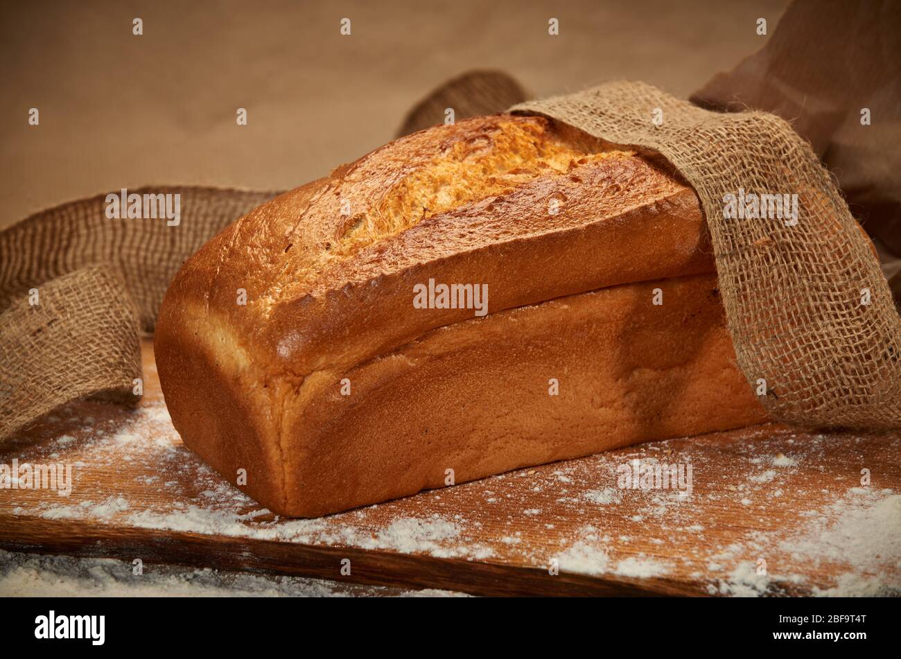 traditional fresh German Bread, white bread Stock Photo - Alamy