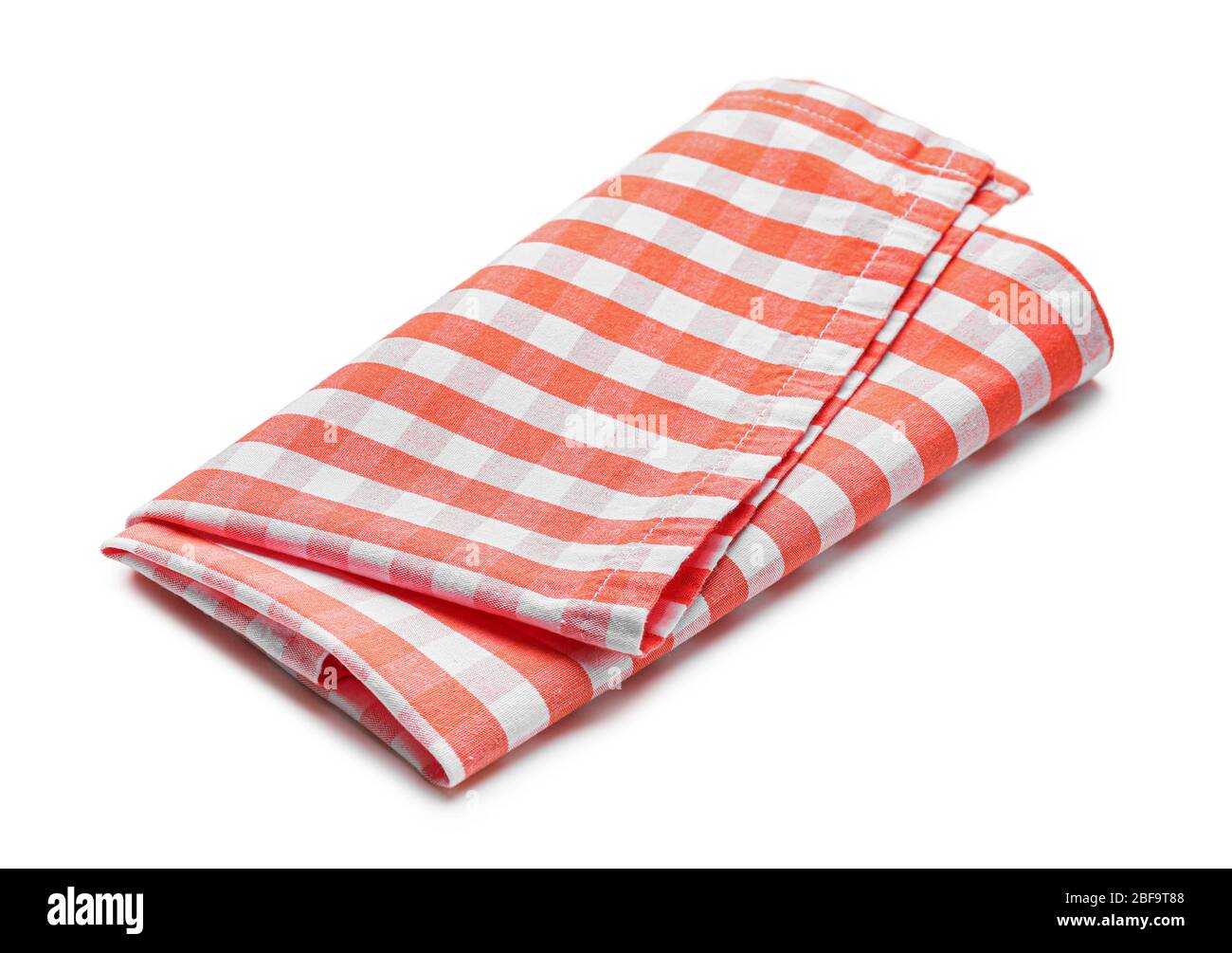 Clean napkin on white background Stock Photo - Alamy