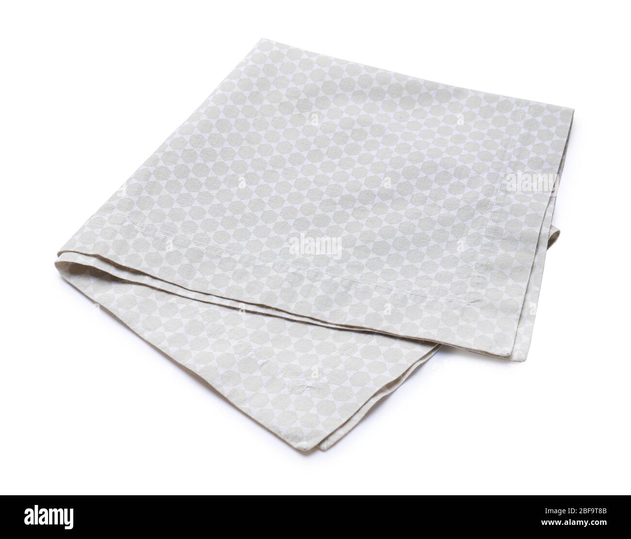 Clean napkin on white background Stock Photo - Alamy