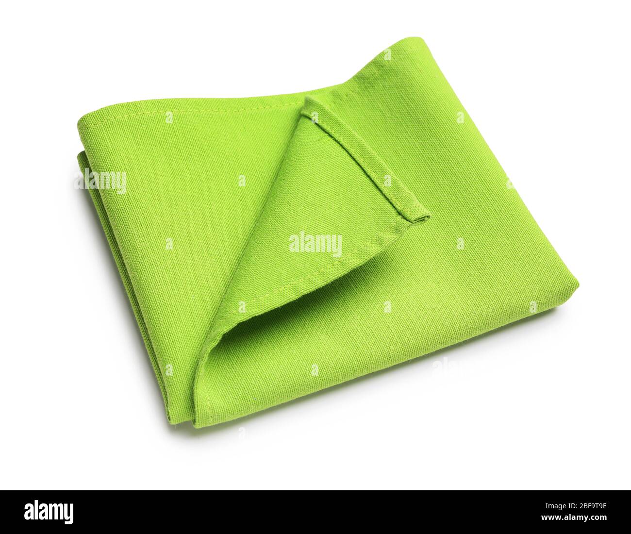 Clean napkin on white background Stock Photo - Alamy