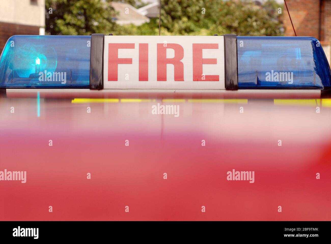 The siren of a fire engine Stock Photo - Alamy