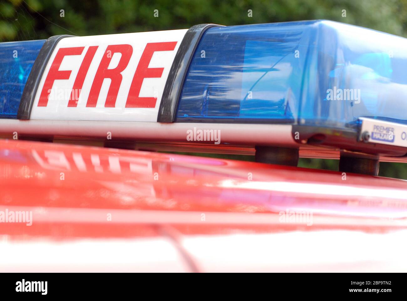 The siren of a fire engine Stock Photo - Alamy