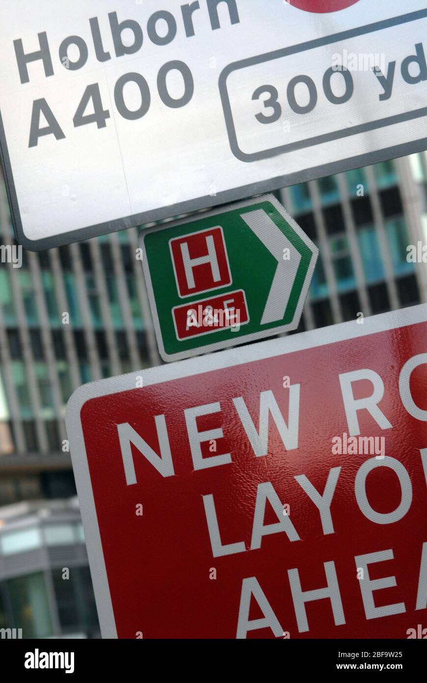 Universal hospital sign outside University College Hospital, London ...