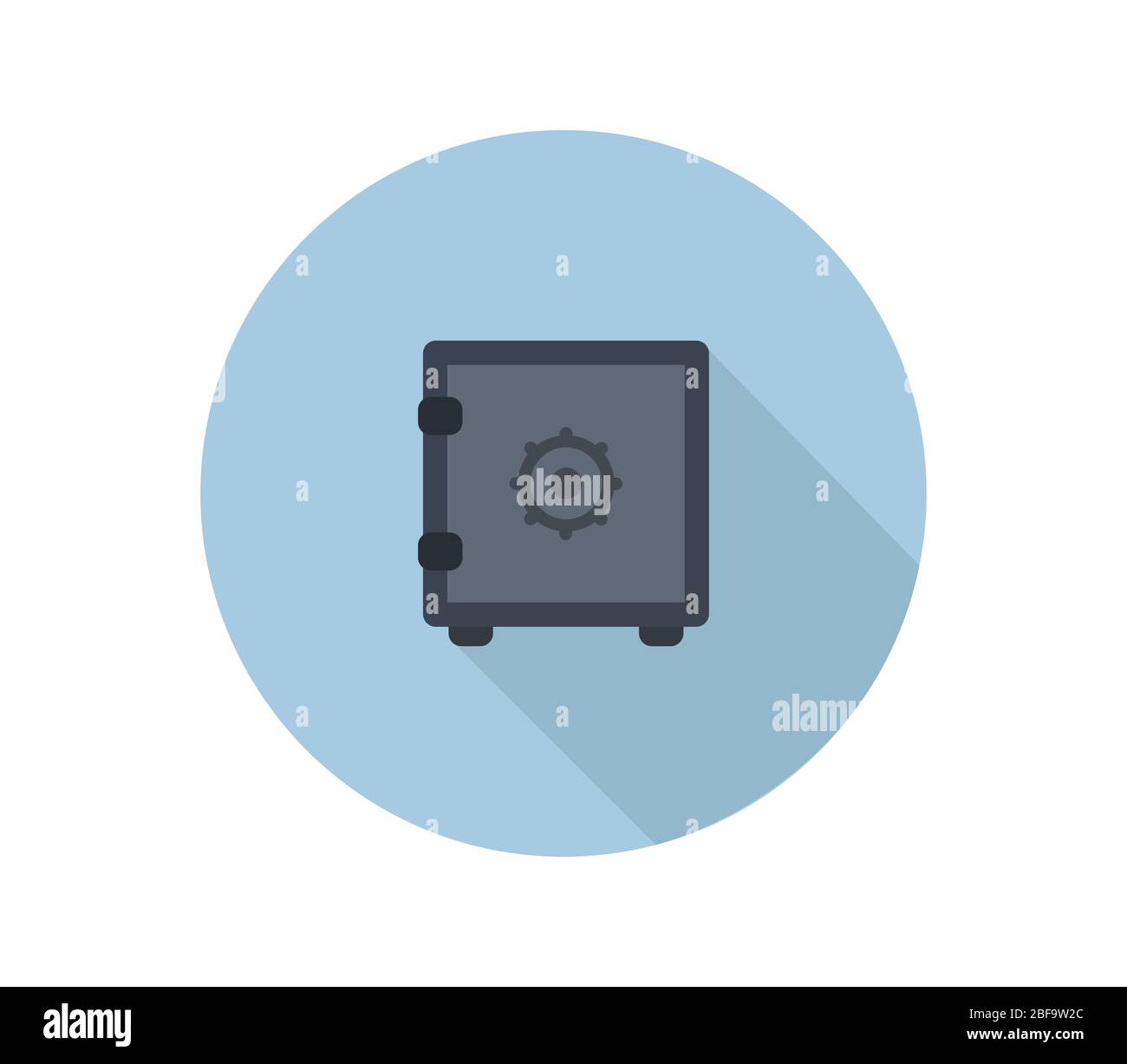 safe icon illustrated in vector on white background Stock Vector Image ...