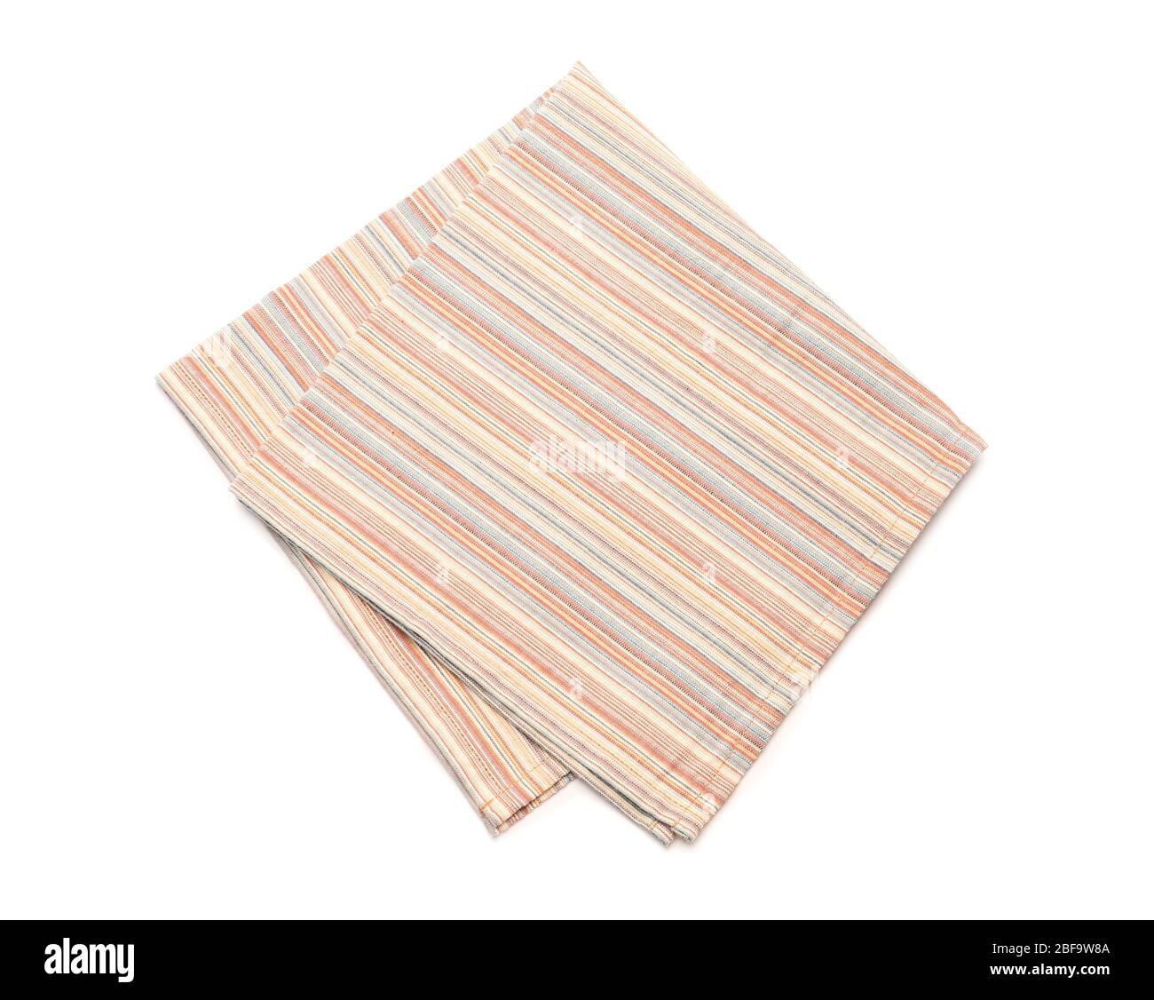 Clean napkin on white background Stock Photo - Alamy