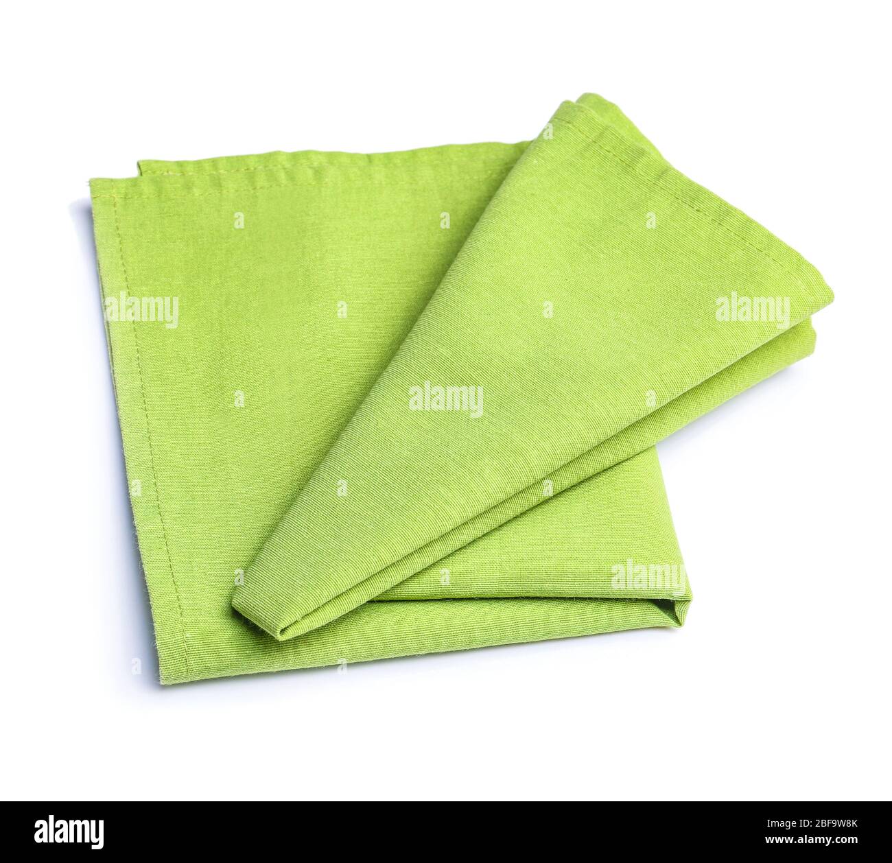 Clean napkin on white background Stock Photo - Alamy