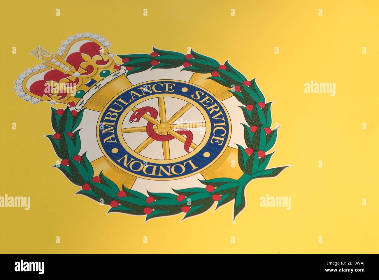 The London Ambulance Service emblem Stock Photo - Alamy