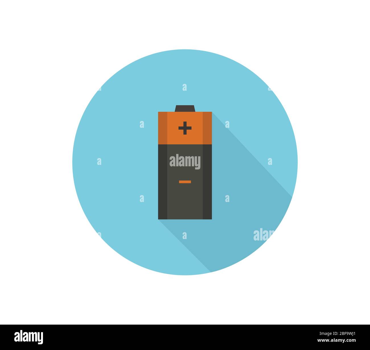 battery icon illustrated in vector on white background Stock Vector ...