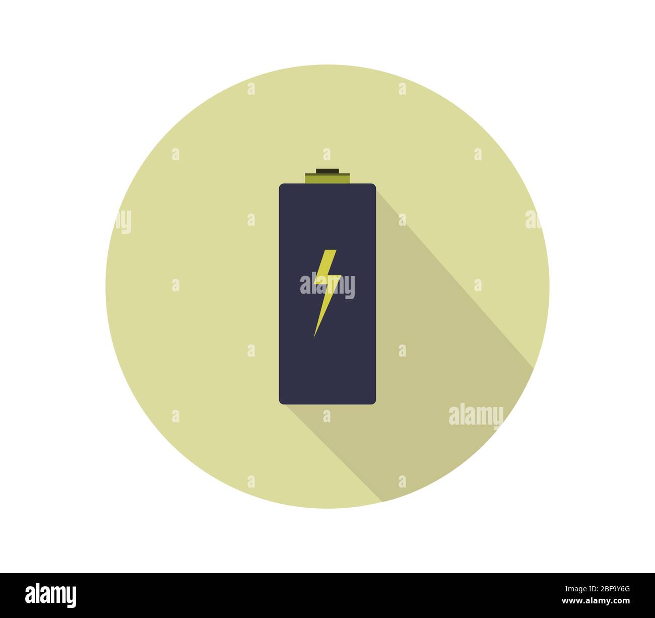 battery icon illustrated in vector on white background Stock Vector ...