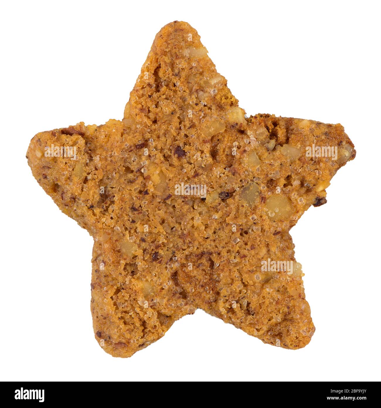 Cinnamon Star biscuit isolated on white background Stock Photo - Alamy