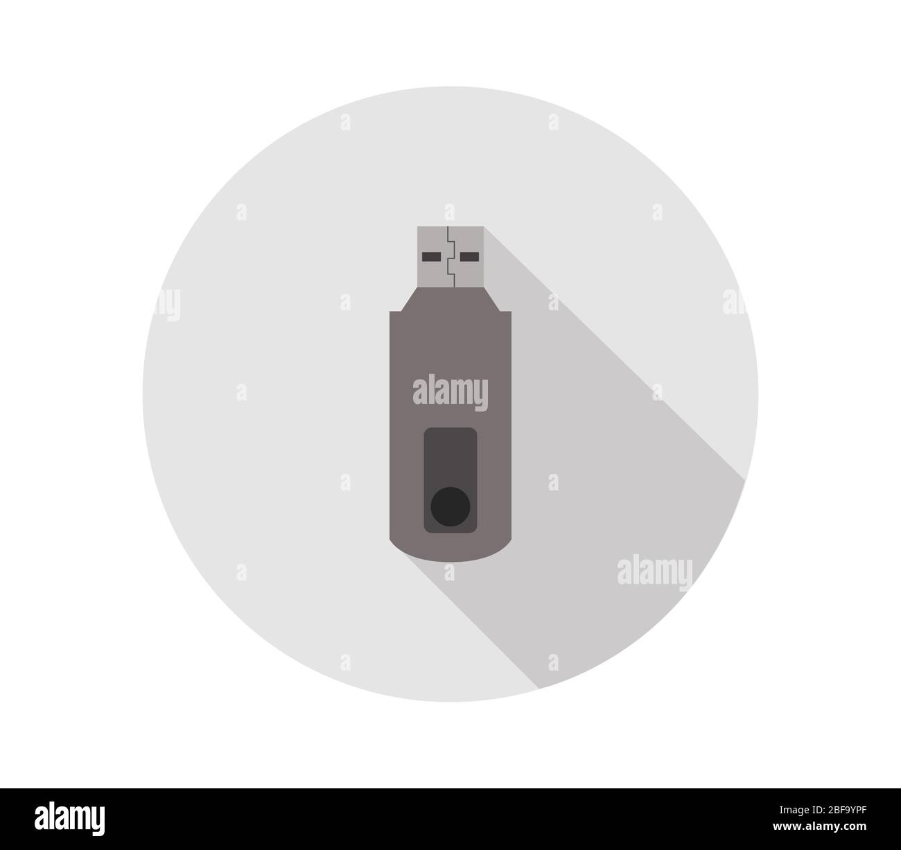 usb icon illustrated in vector on white background Stock Vector Image ...
