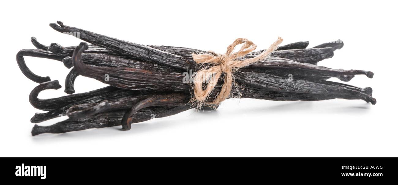 Aromatic vanilla sticks on Cut Out Stock Images & Pictures - Alamy