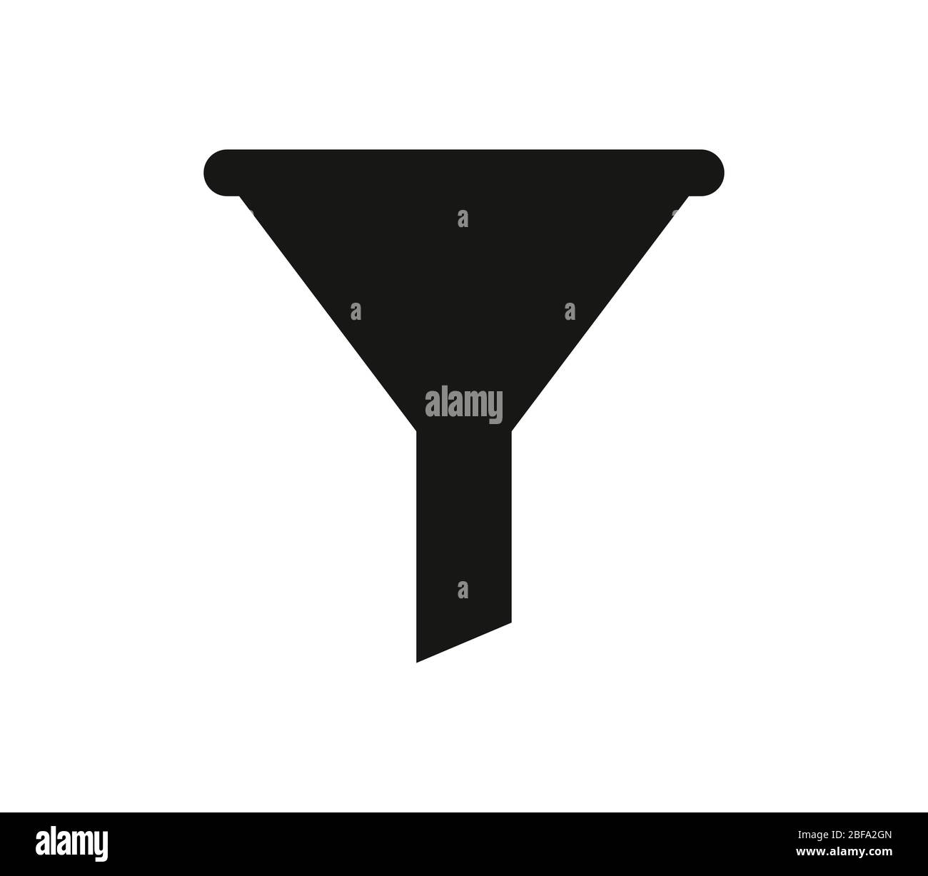 funnel icon illustrated in vector on white background Stock Vector ...