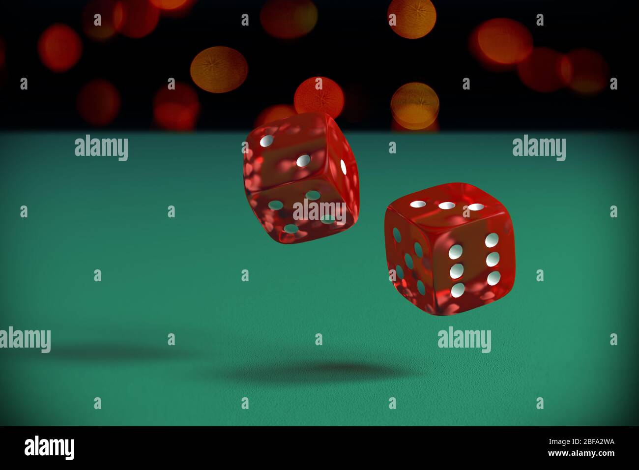 Falling dice hi-res stock photography and images - Alamy