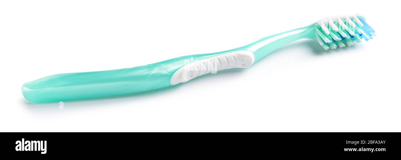 Tooth brush on white background Stock Photo - Alamy