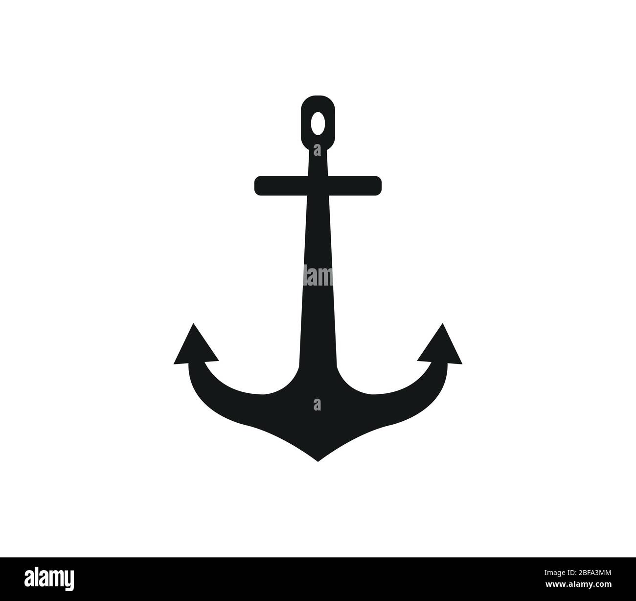 anchor icon illustrated in vector on white background Stock Vector ...