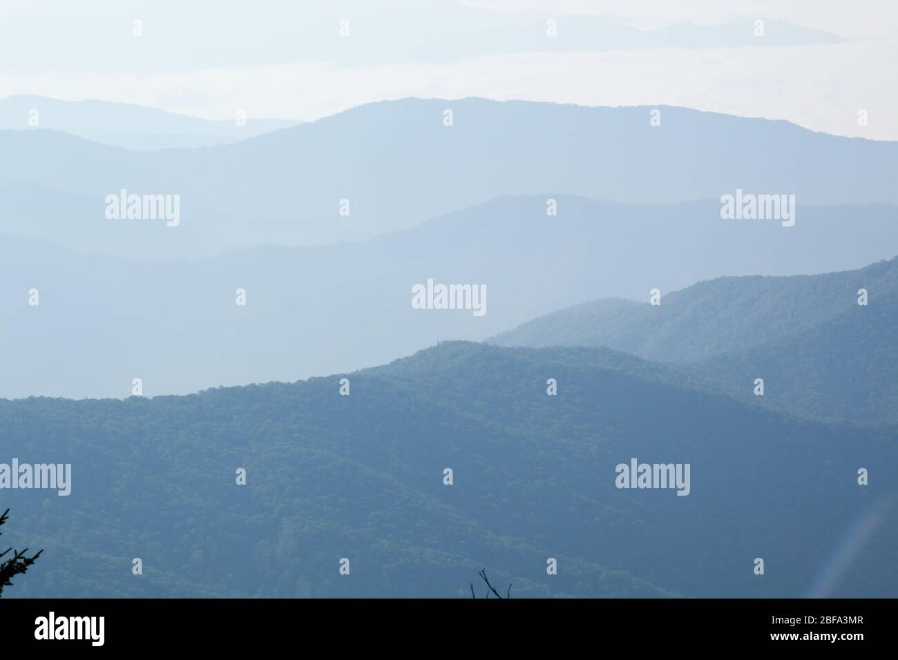 Distant Mountains in a haze Stock Photo - Alamy
