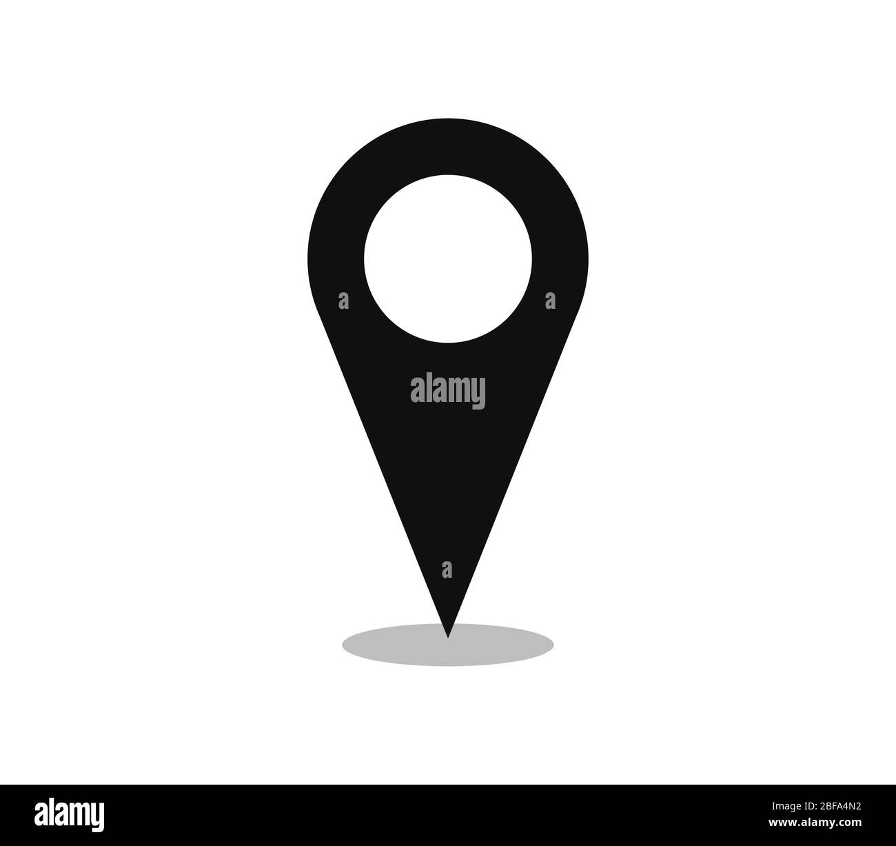 gps icon illustrated in vector on white background Stock Vector Image ...