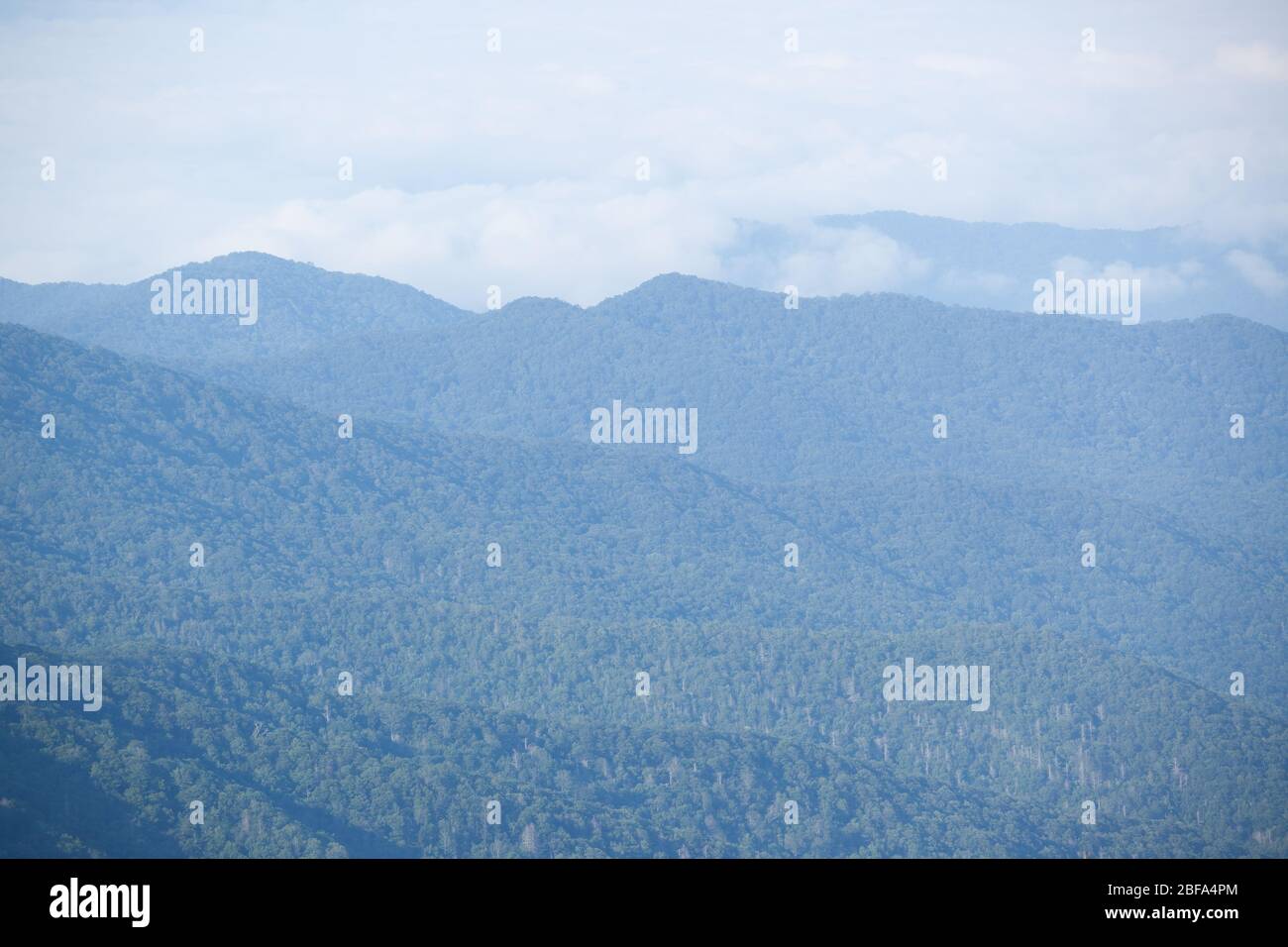 Distant Mountains in a haze Stock Photo - Alamy