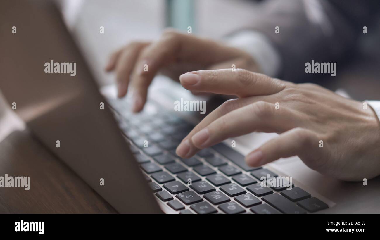 Female hands professional worker typing hi-res stock photography and ...