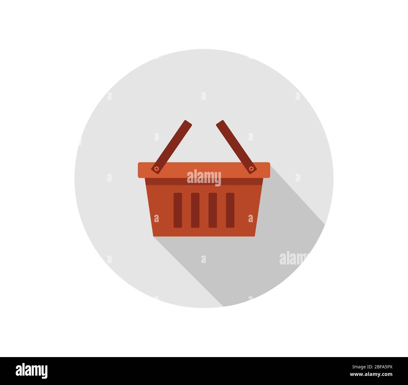 basket icon illustrated in vector on white background Stock Vector ...